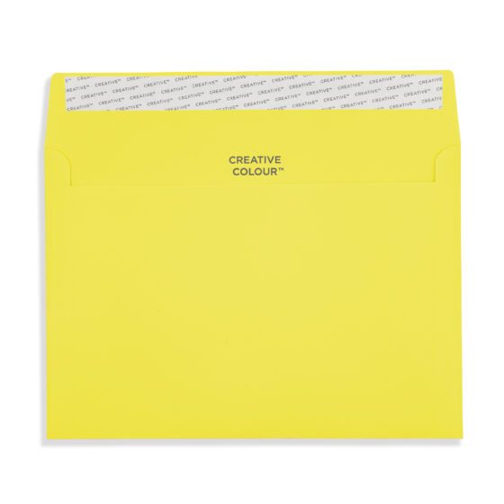 C6 Banana Yellow Peel & Seal Wallet Envelopes (120gsm) - The Envelope ...