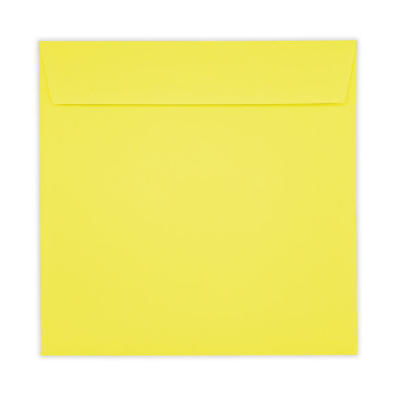 160mm Square Banana Yellow Peel & Seal Wallet Envelopes (120gsm) - The ...