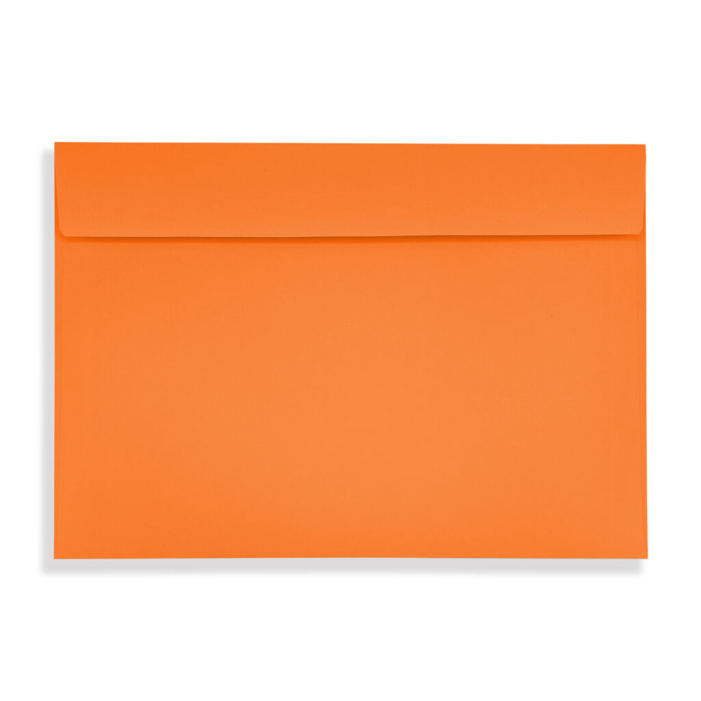 C5 Pumpkin Orange Peel & Seal Wallet Envelopes (120gsm) - The Envelope ...