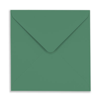 155mm Square Hunters Green Envelopes (120gsm) - The Envelope People
