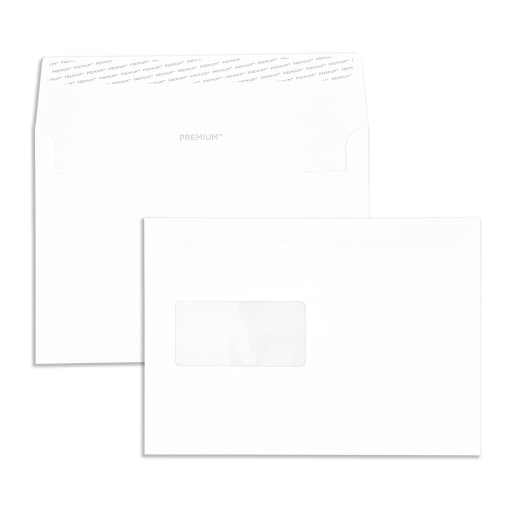 C5 Brilliant White Peel & Seal Window Wallet Envelopes (120gsm) - The ...
