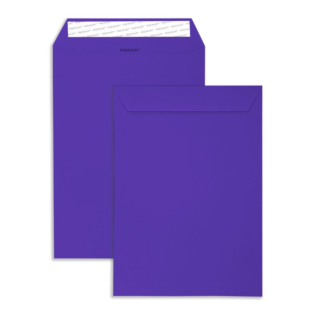 C4 Blackcurrant Peel & Seal Pocket Envelopes (120gsm) - The Envelope People