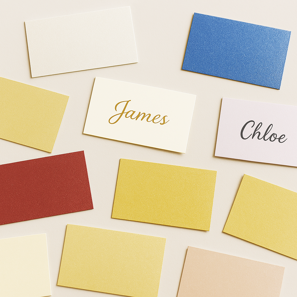 Pearlescent Flat Place Cards - The Envelope People