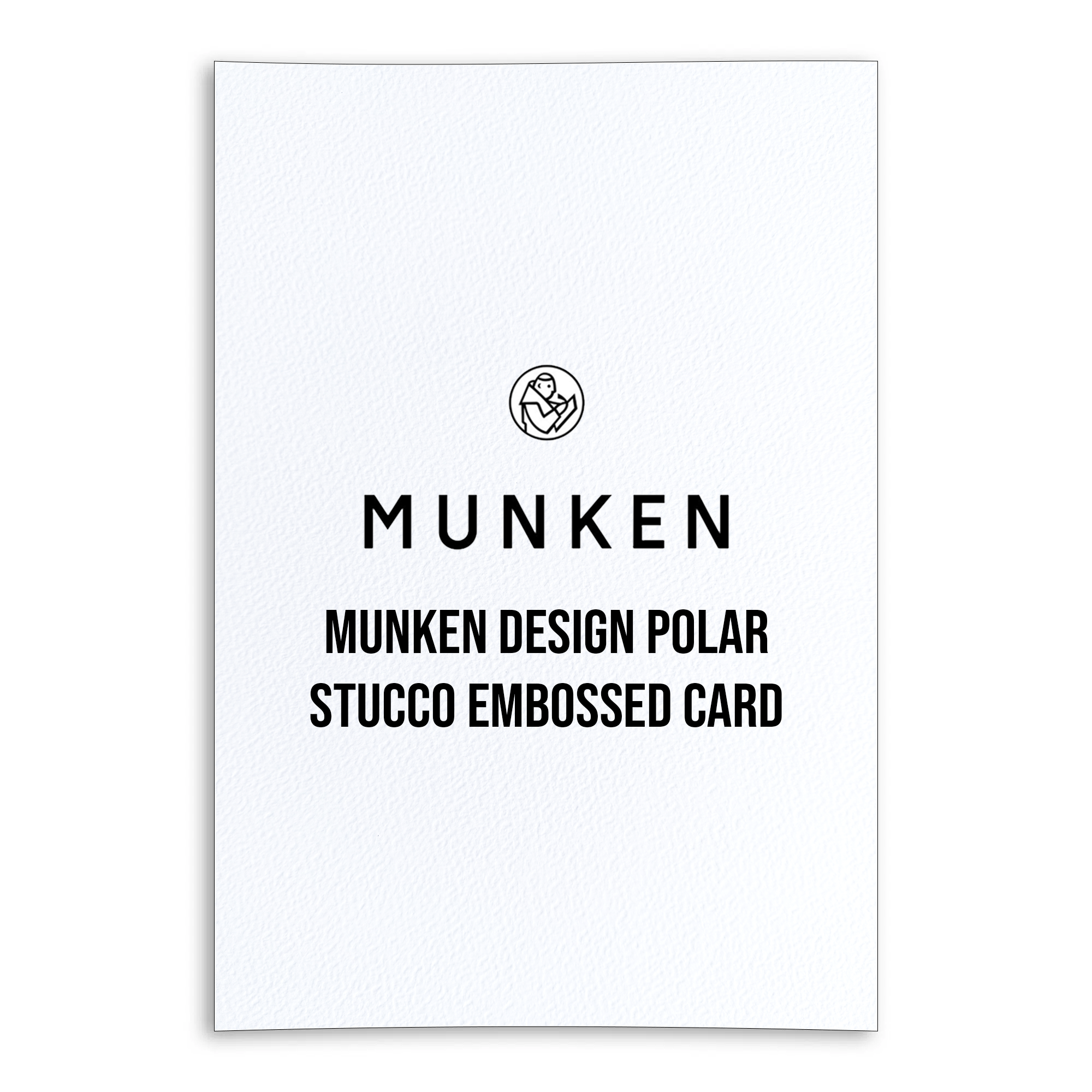 Munken Design Polar Stucco Embossed Card - The Envelope People