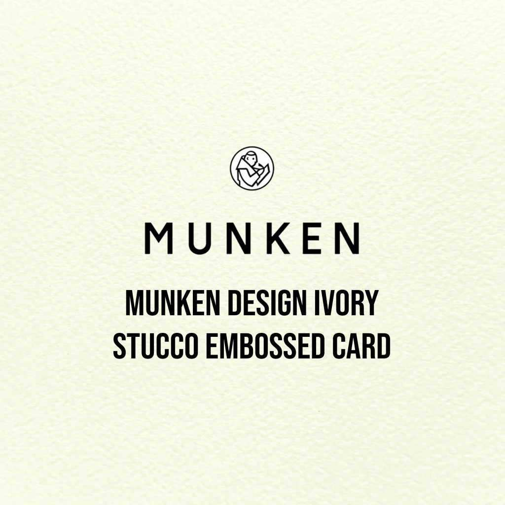 Munken Design Ivory Stucco Embossed Card - The Envelope People