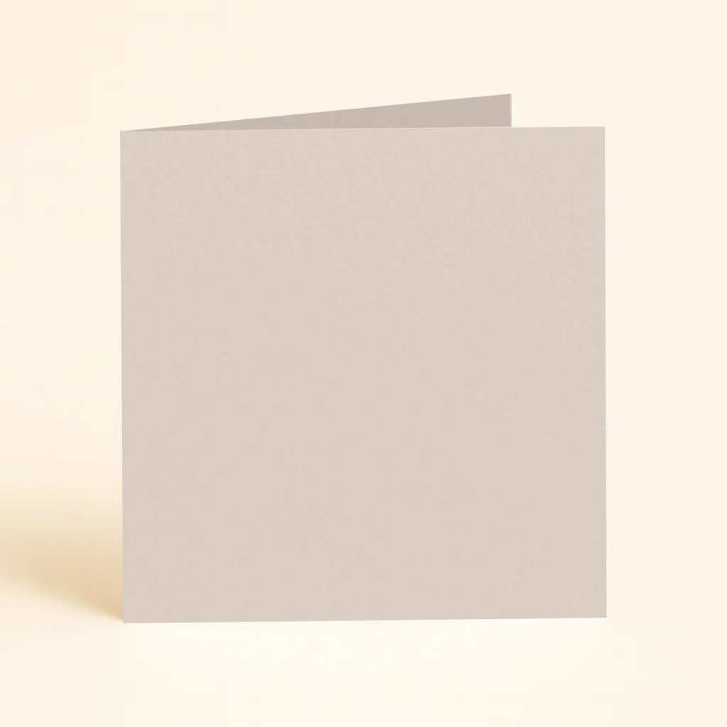 125mm Square Single Fold Card - Keaykolour Biscuit - The Envelope People