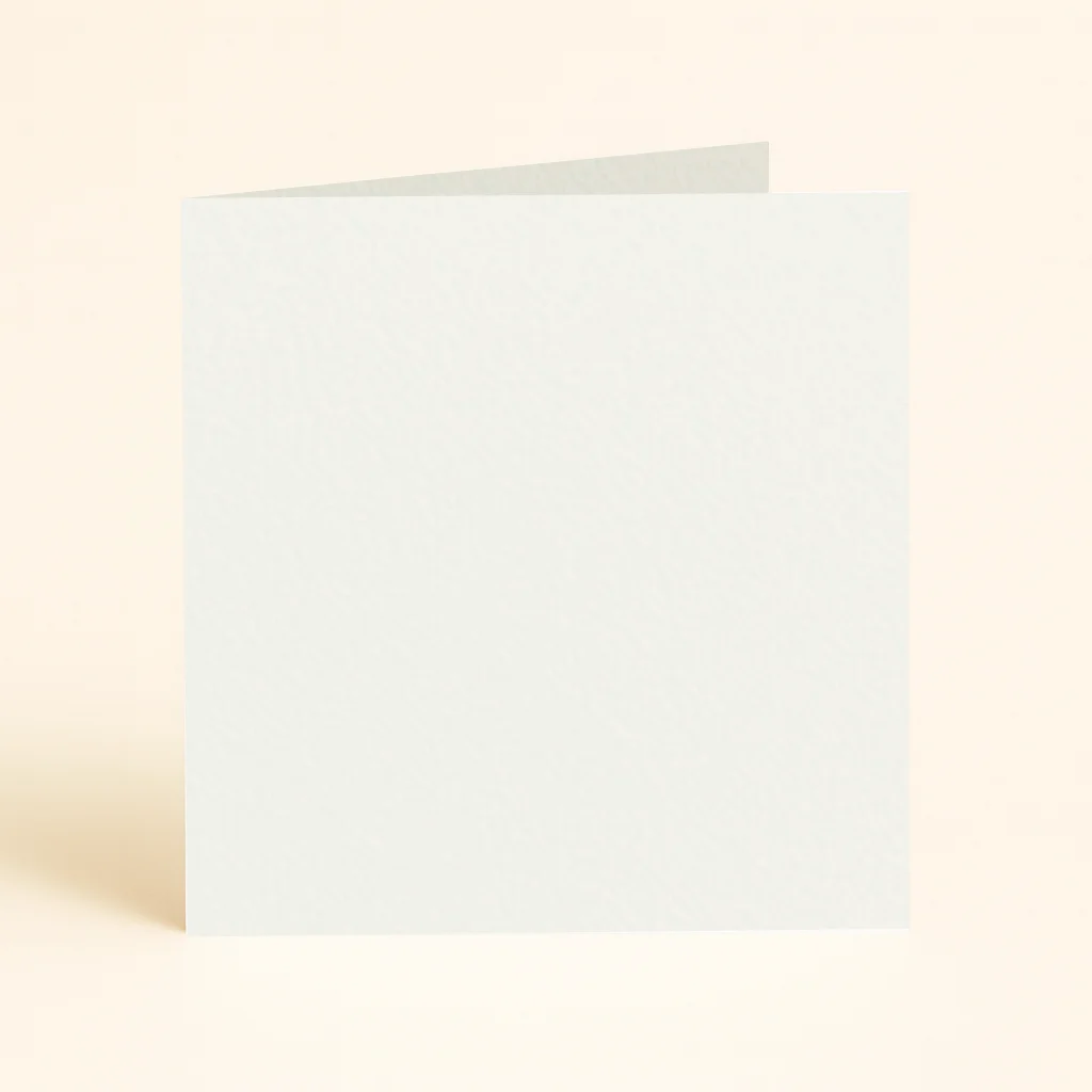 125mm Square Single Fold Card - Olin Colours Oyster - The Envelope People