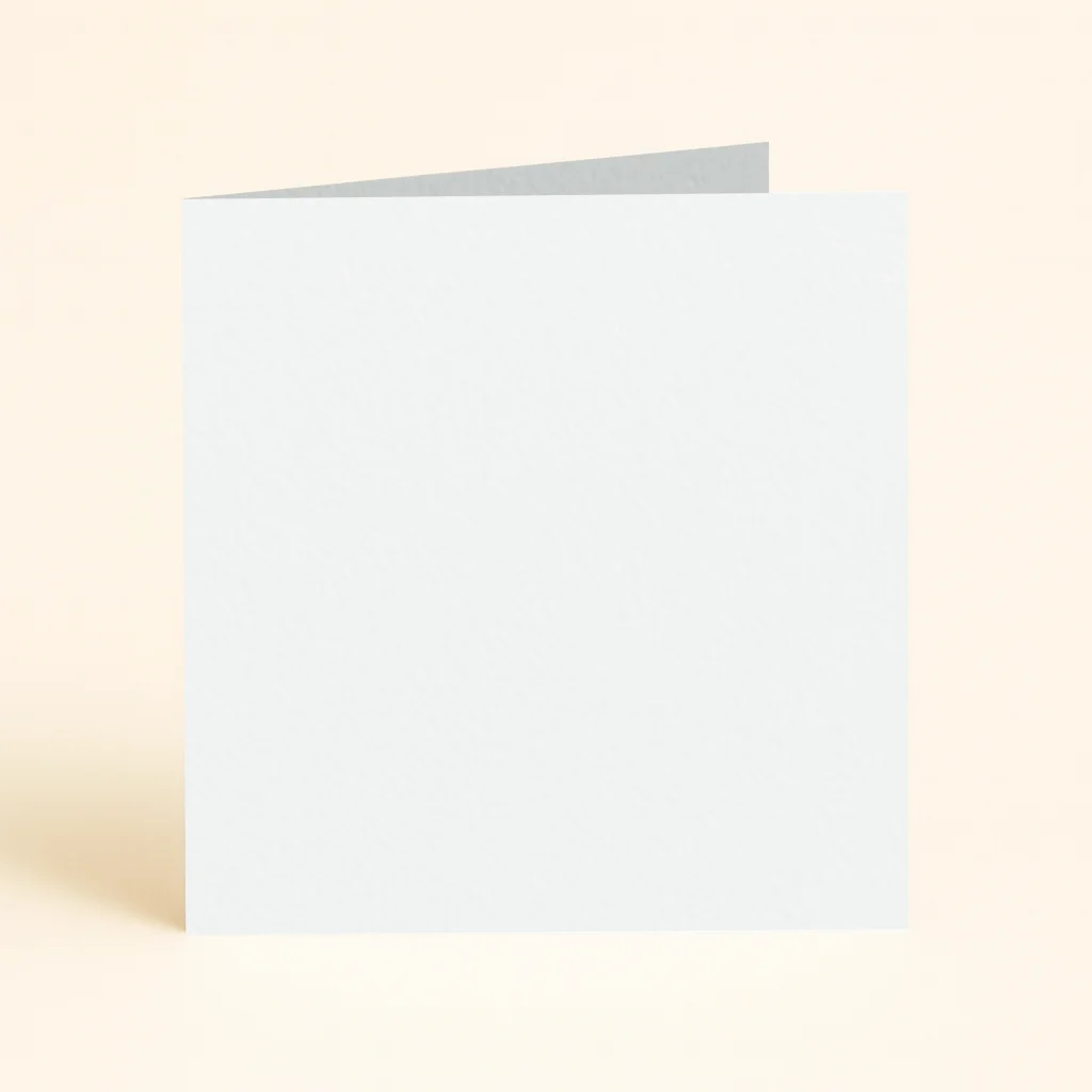 125mm Square Single Fold Card - Olin Colours Ultimate White - The ...