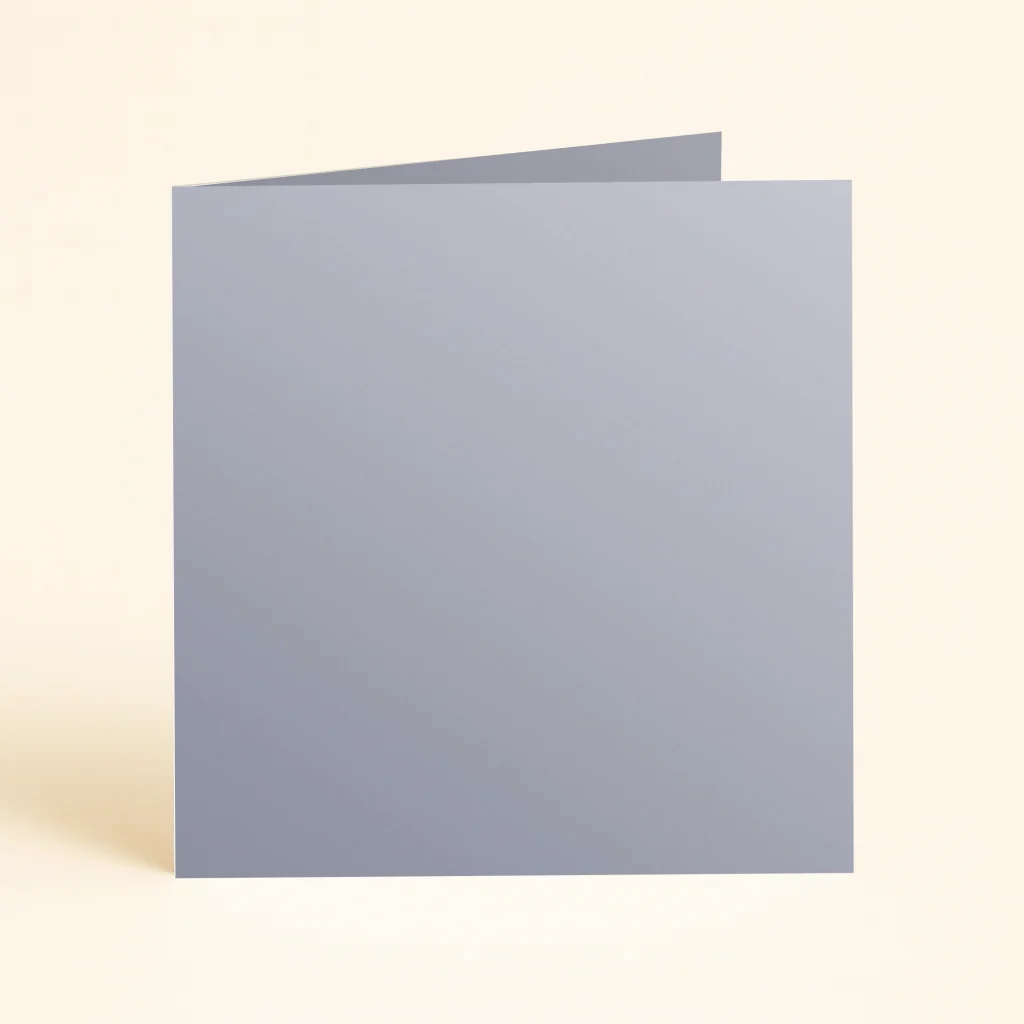 125mm Square Single Fold Card - Curious Metallics Galvanised - The ...