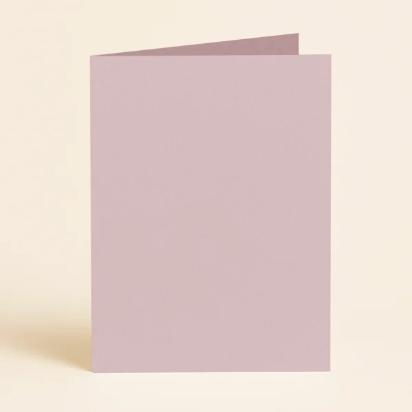 A6 Single Fold Card - Keaykolour Old Rose - The Envelope People