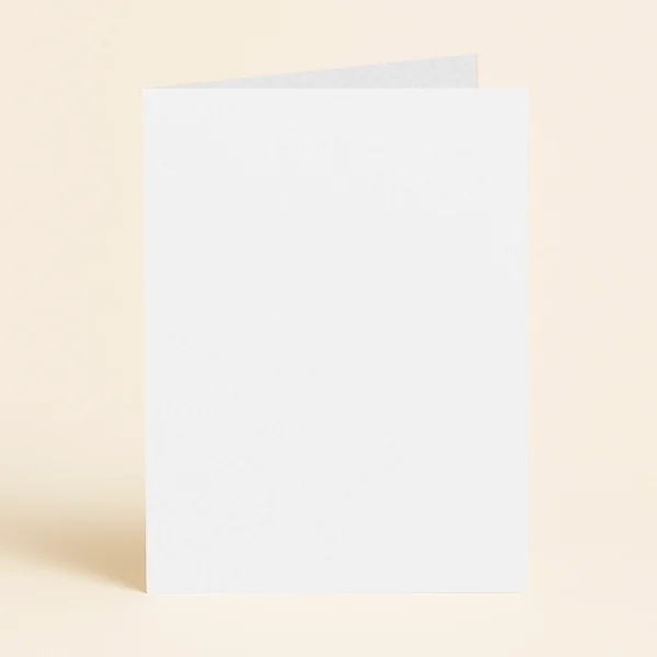 A6 Single Fold Card - Keaykolour Snow White - The Envelope People