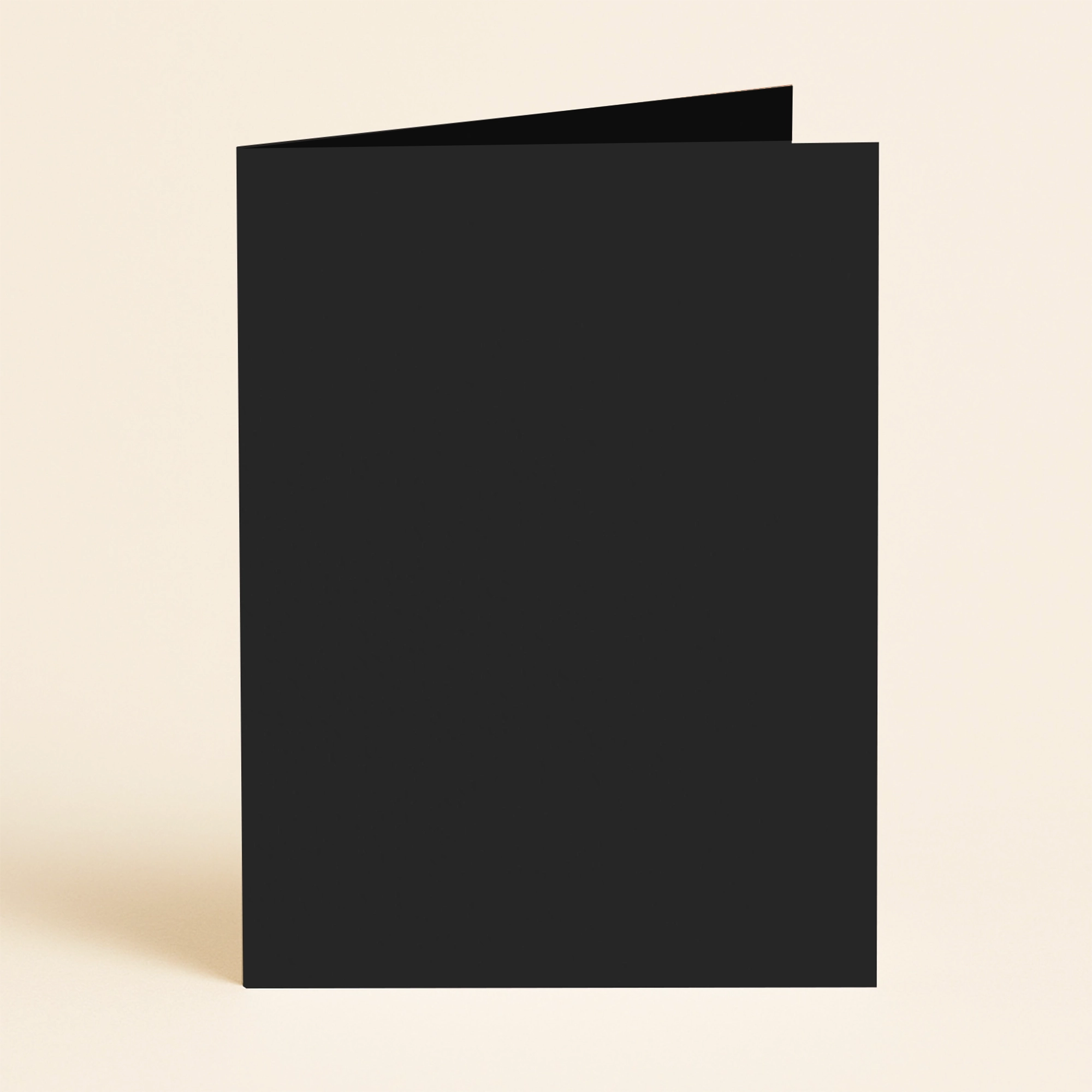 A6 Single Fold Card - Olin Colours Black - The Envelope People