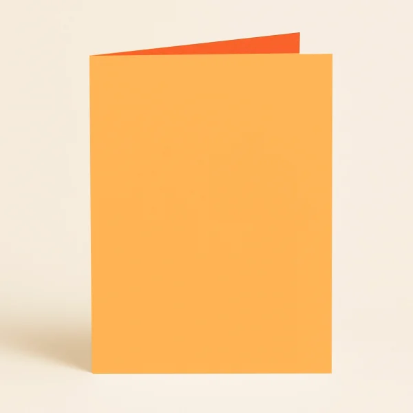A6 Single Fold Card - Olin Colours Old Gold - The Envelope People