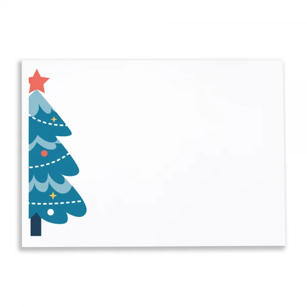 Christmas Tree White Printed Envelopes (120gsm) - The Envelope People