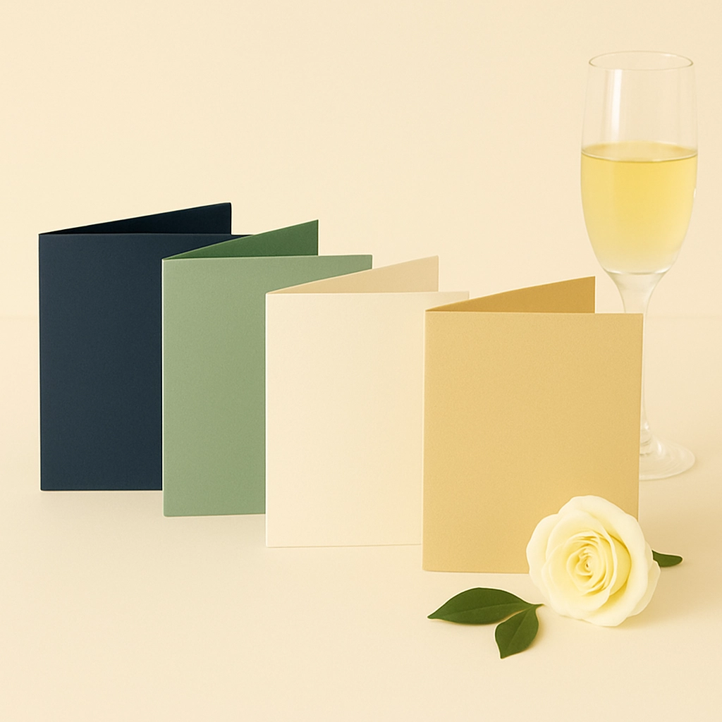 150mm Square Folded Wedding Invitations - The Envelope People