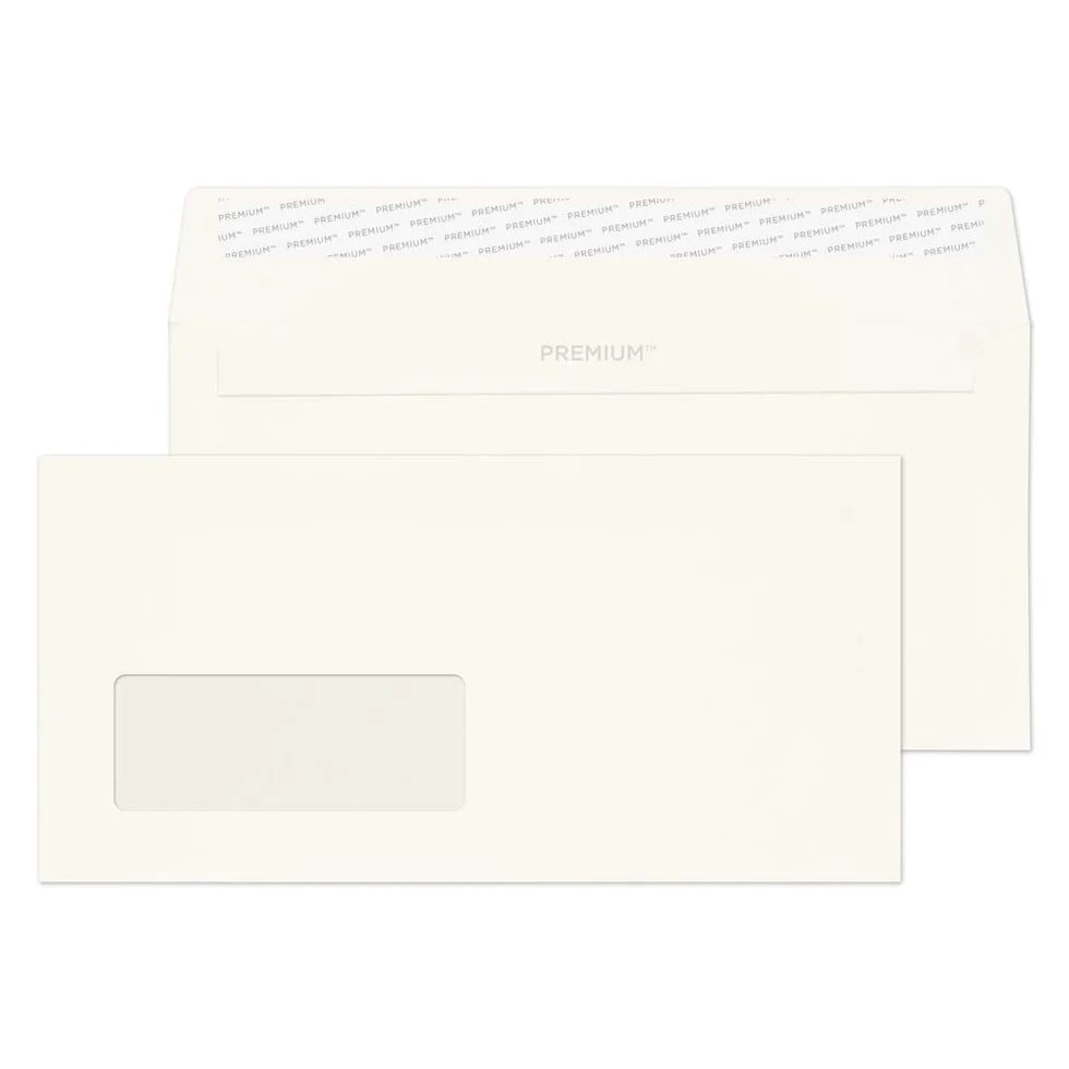 DL High White Premium Business Peel & Seal Window Wallet Envelopes ...